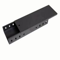 China Ventilated 300mm Powder Coated Perforated Cable Tray 2.4 M 8 Ft for sale