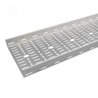 China OEM 300mm Perforated Cable Tray Ventilated Trough Cable Tray for sale