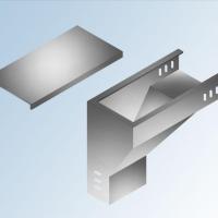 China Vertical Cable Tray Support 300mm Cable Tray 90 Bend for sale