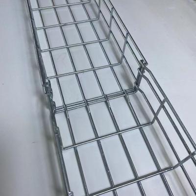 China 25-600mm Wire Mesh Cable Tray System Customizable Length for sale