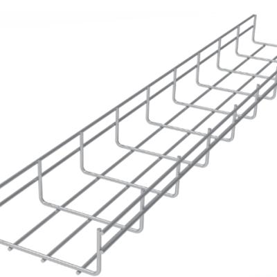 China Wire Mesh Cable Tray 200mm Cable Basket Snap Lock Design for sale