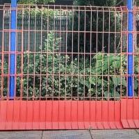China Red Roof Edge Safety Barriers For Constrution 1100mm Total Height for sale