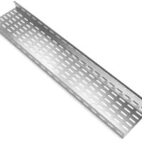 China HDG Galvanized Perforated Cable Tray Solid Bottom For IT Equipment Rooms Data Centers for sale