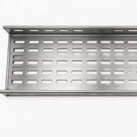 China HDG Galvanized Perforated Cable Tray Solid Bottom For IT Equipment Rooms Data Centers for sale