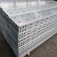 China Zinc Coating 75mm Galvanized Steel Cable Tray Solid Bottom / Trough for sale