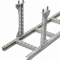 China Round Square T-Bar HDG Cable Ladder Type U For Main Power Feeder Routing for sale