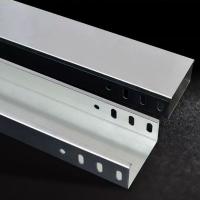 China Electrical 600mm Perforated Metal Cable Tray / Cable Channel for sale