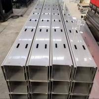 China Electrical 600mm Perforated Metal Cable Tray / Cable Channel for sale
