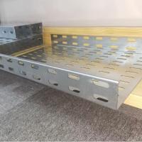 China 400mm Standardized Stainless Steel Perforated Cable Tray Structural Support System for sale