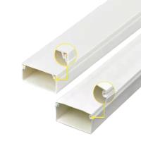 China Flame Retardant 60x40mm Pvc Cable Trough For Electrical Equipment for sale