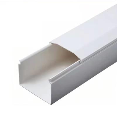 China Custom White 50x30mm Pvc Cable Management System For Cable Management for sale