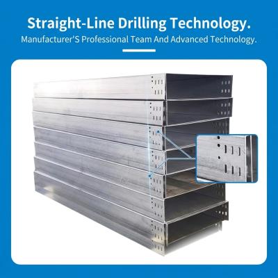 China 100-800mm Heavy Duty Stainless Steel Cable Tray / Solid Bottom Cable Tray for sale
