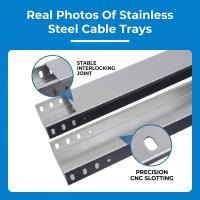 China 150mm Medium Duty Cable Tray Stainless Steel 2m/3m Length for sale