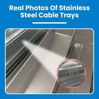 China Stainless Steel 700mm Cable Tray Heavy Duty Cable Ladder Punching for sale