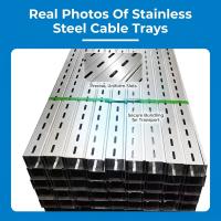 China 50mm Medium Duty Stainless Cable Tray 1.8-9.0m Span for sale