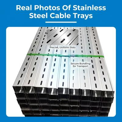 China 50mm Medium Duty Stainless Cable Tray 1.8-9.0m Span for sale