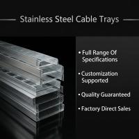 China Solid Through Stainless Steel Cable Tray Manufacturers Max 1000mm Width for sale