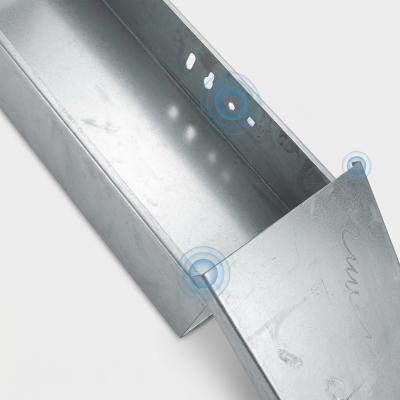 China 50mm Cable Tray Trough Hot Dipped Galvanized Fire Resistance for sale