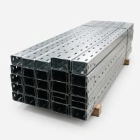 China Galvanized Finish Cable Tray 100x50 Perforated Design Lightweight for sale