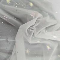 China Starry Sky Glitter Tulle Fabric Net Bronzing Soft Spandex for Clothing and Underwear for sale