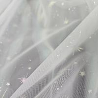 China Starry Sky Glitter Tulle Fabric Net Bronzing Soft Spandex for Clothing and Underwear for sale