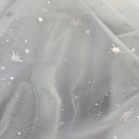 China Starry Sky Glitter Tulle Fabric Net Bronzing Soft Spandex for Clothing and Underwear for sale