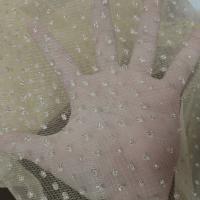 China 100% Polyester Sparkle Glitter Tulle Mesh Lightweight Breathable Quick-Dry Weft Knitted Fabric for Skirt & Dress Thick Density for sale