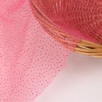 China Stylish Lightweight 100% Polyester Warp Knitted Fabric Breathable Starry Dots Bronzing Mesh Sequin Yarn Glitter Powder Sprinkles for sale