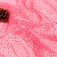 China Stylish Lightweight 100% Polyester Warp Knitted Fabric Breathable Starry Dots Bronzing Mesh Sequin Yarn Glitter Powder Sprinkles for sale