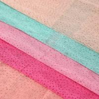 China Stylish Lightweight 100% Polyester Warp Knitted Fabric Breathable Starry Dots Bronzing Mesh Sequin Yarn Glitter Powder Sprinkles for sale