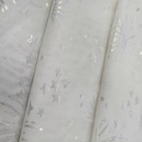 China 20D Polyester Gauze Tulle Fabric with Bronzing Firework Design Spandex Material for Fashion Garments and Underwear for sale