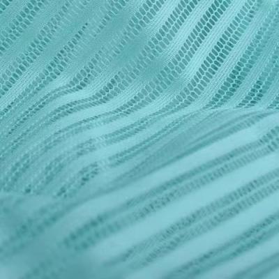 China Customized Wholesale Nylon 85 Spandex 15 Stripe Stretch Fabric Quick-Dry for Sportswear Girls' Dresses Underwear Sunscreen for sale