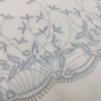 China Floral Embroidered Tulle Lace Trim Multicolor Eco-Friendly French Lace for Wedding Dresses Stylish Mesh Embroidery Decoration for sale