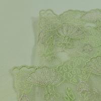 China Popular Eco-Friendly Floral Embroidery Lace Trim Colorful Shiny Flower on French Lace Fancy Tulle From Factory Price for sale