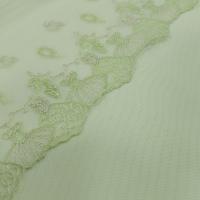 China Popular Eco-Friendly Floral Embroidery Lace Trim Colorful Shiny Flower on French Lace Fancy Tulle From Factory Price for sale