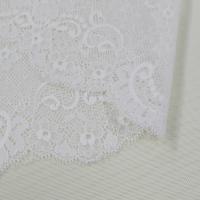 China Hot Selling White Handmade Lace Trim with Exquisite Mesh Border Embroidered Applique for Wedding Dress Fancy French Style Fabric for sale