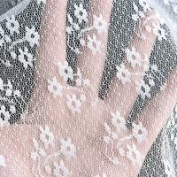 China Women's & Children's Clothing Soft Little Flowers Lace Fabric Mesh Nylon Non-Elastic Wholesale Tulle Stage Clothing Manufacturer for sale