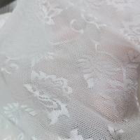 China Women's Multi-Color Nylon Jacquard Mesh Lace Fabric with Gold Thread Flowers Embroidery for Dresses for sale