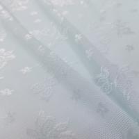 China High Quality Light Blue Floral Mesh Lace Fabric Embroidery Material for Apparel Dresses & Decorative Uses for sale