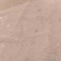 China Premium Beige Butterfly Floral Lace Fabric Mesh Material for Apparel Bridal Wear Decorative Creations for sale