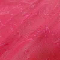 China Premium Pink Floral Pattern Lace Fabric Elastic Mesh Material for Apparel Wedding Dresses & Decorative Crafts for sale