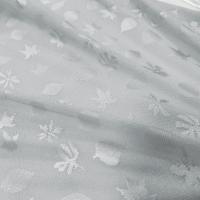 China Gray Leaf Floral Lace Fabric Premium Mesh Material for Apparel Dresses Decorative Crafts for sale
