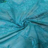 China High Quality Teal Floral Lace Fabric for Apparel & Home Decor for Dresses and Supplies for sale
