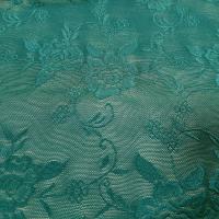 China High Quality Teal Floral Lace Fabric for Apparel & Home Decor for Dresses and Supplies for sale
