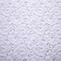 China Women's New White Bra Intimates and Long Wedding Dress Skirt Materials Spot Eyelash Lace Fabric for Dress Making for sale