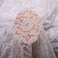 China 2025 Autumn Winter Women's Wedding Long Dress Breathable Lace Knitted Home Textile Hollow Lace Fabric Edge Plain Dyed Fashion for sale