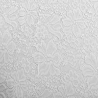 China Luxury White Sequin Mesh Lace Fabric for Wedding and Evening Dresses Made from Nylon for sale