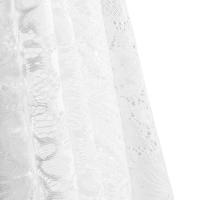 China Luxury White Sequin Mesh Lace Fabric for Wedding and Evening Dresses Made from Nylon for sale