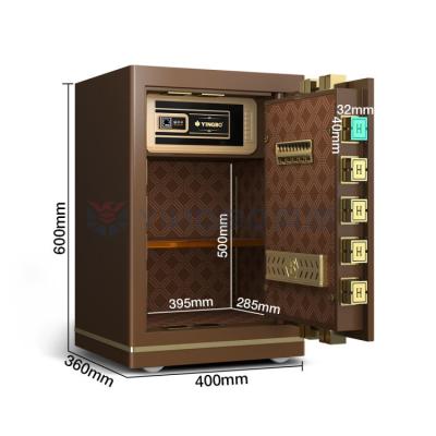 China Dual Alarm Office Small Safe Box OEM H600mm Smart Fingerprint Lock for sale