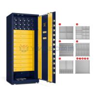 China H1800mm Dual Alarm Intelligent Jewelry Watch Winder Safe Box Solid Steel for sale